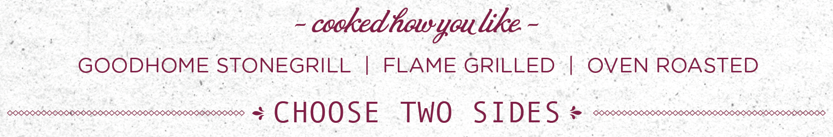 The Good Home New Plymouth, Taranaki Main Menu